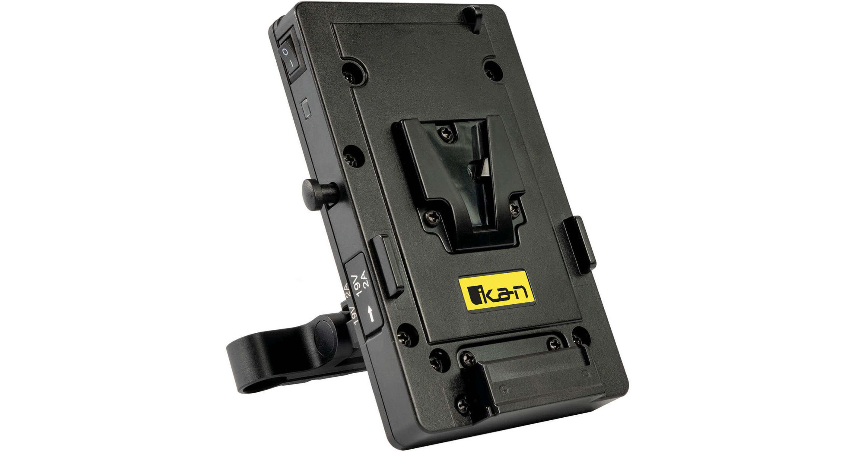 ikan V-Mount Battery Plate with 15mm Rod Clamp STR-PWR-PLATE-V