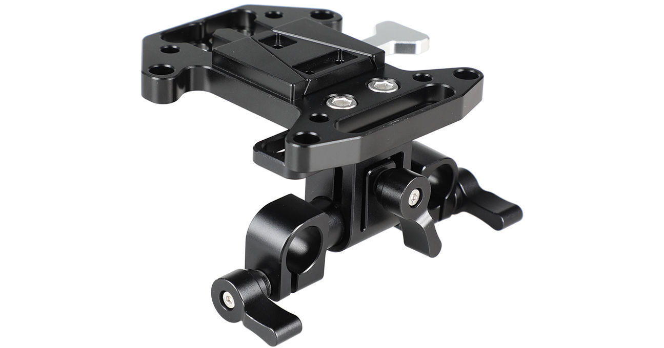 CAMVATE V-Lock Mounting Plate with Adjustable 15mm Dual-Rod