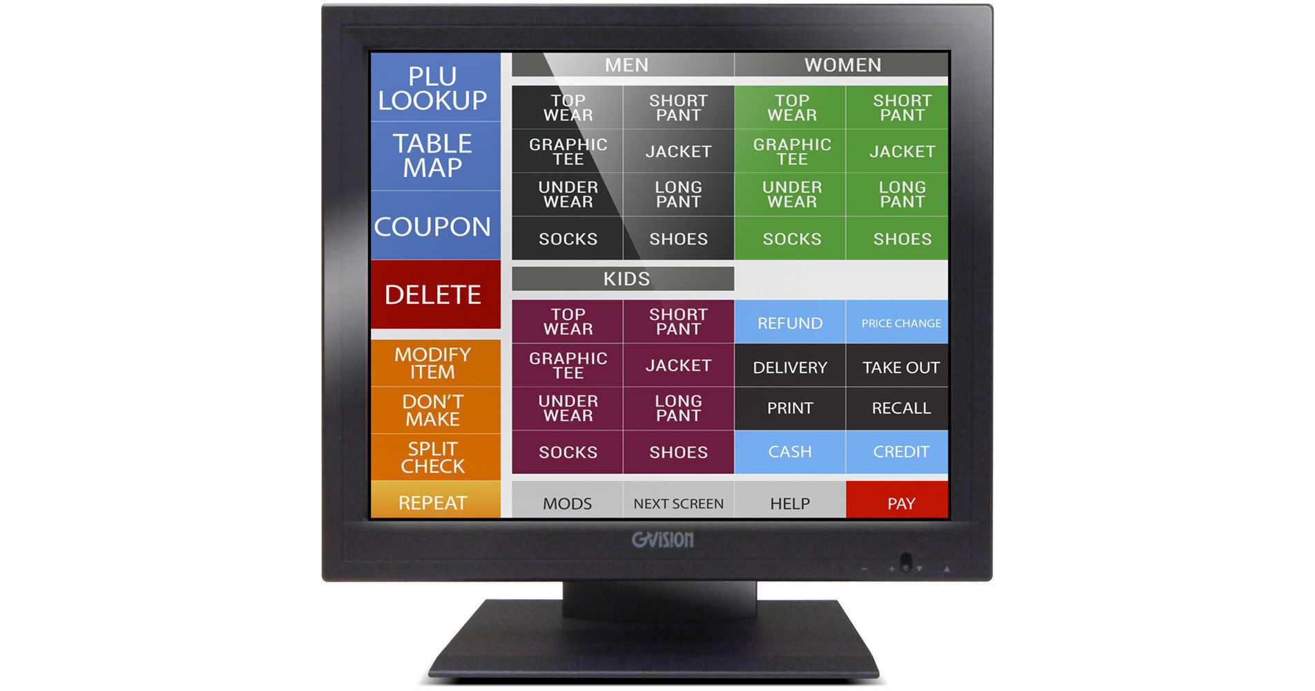 GVision USA P17BH 17" Class SXGA Touchscreen LED P17BH-AB-459G