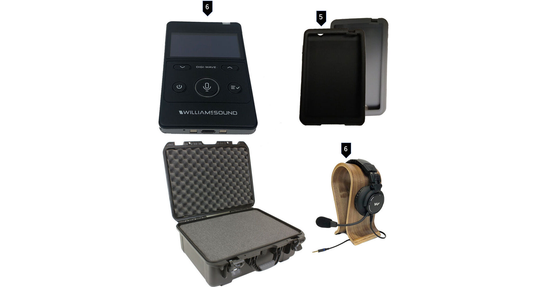 Williams Sound Digi-Wave 400 Series Intercom DWS COM 6 PRO 400 Williams Sound Digi-Wave 400 Series Intercom DWS COM 6 PRO 400