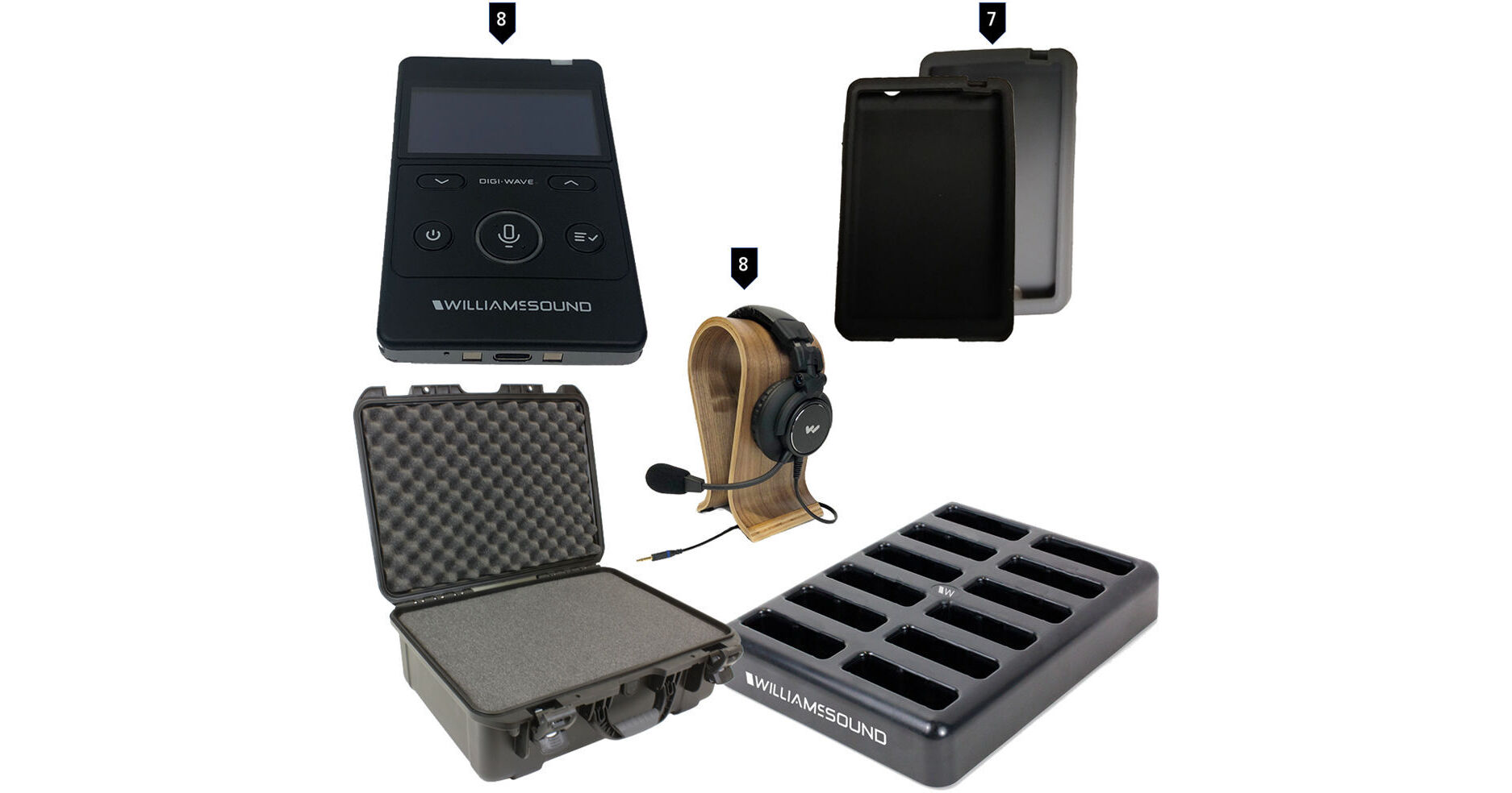 Williams Sound Digi-Wave 400 Series Intercom DWS COM 8 PRO 400 Williams Sound Digi-Wave 400 Series Intercom DWS COM 8 PRO 400