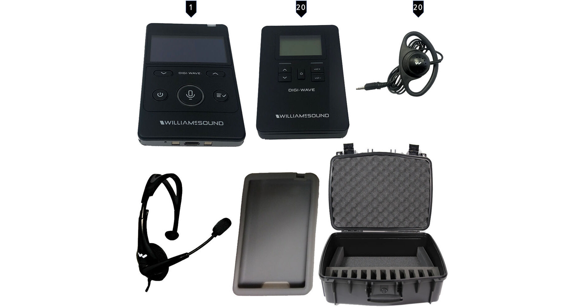 Williams Sound Digi-Wave 400 Tour Guide System DWS TGS 20 400 Williams Sound Digi-Wave 400 Tour Guide System DWS TGS 20 400