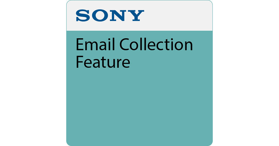 Sony Email Collection Feature UBISOMSRECF B&H Photo Video