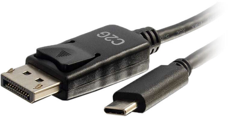 C2G USB Type-C to DisplayPort Adapter Cable (Black, 3') 26901
