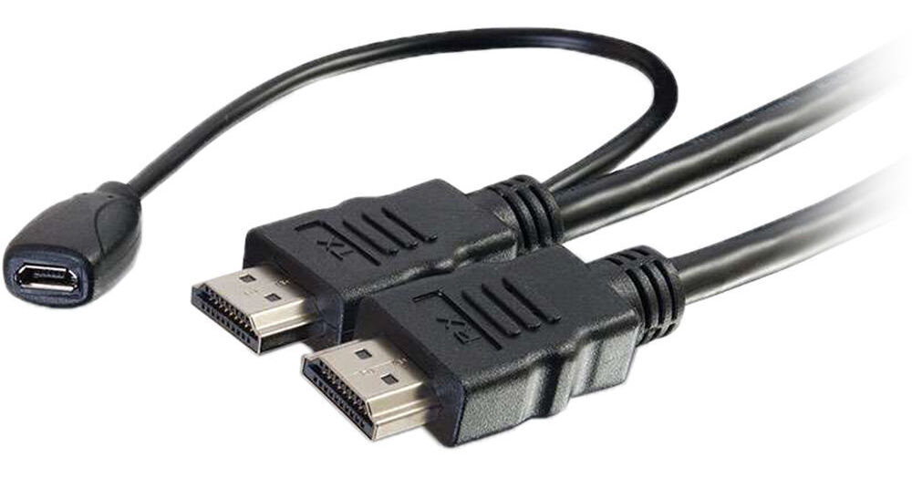 C2G High-Speed HDMI Cable with Built-In Power Inserter (10')