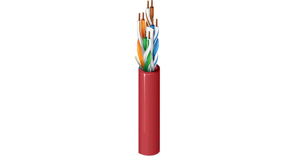 Belden Cat 6 Bulk Ethernet Cable (1000', Red) 2412-1000-RE B&H