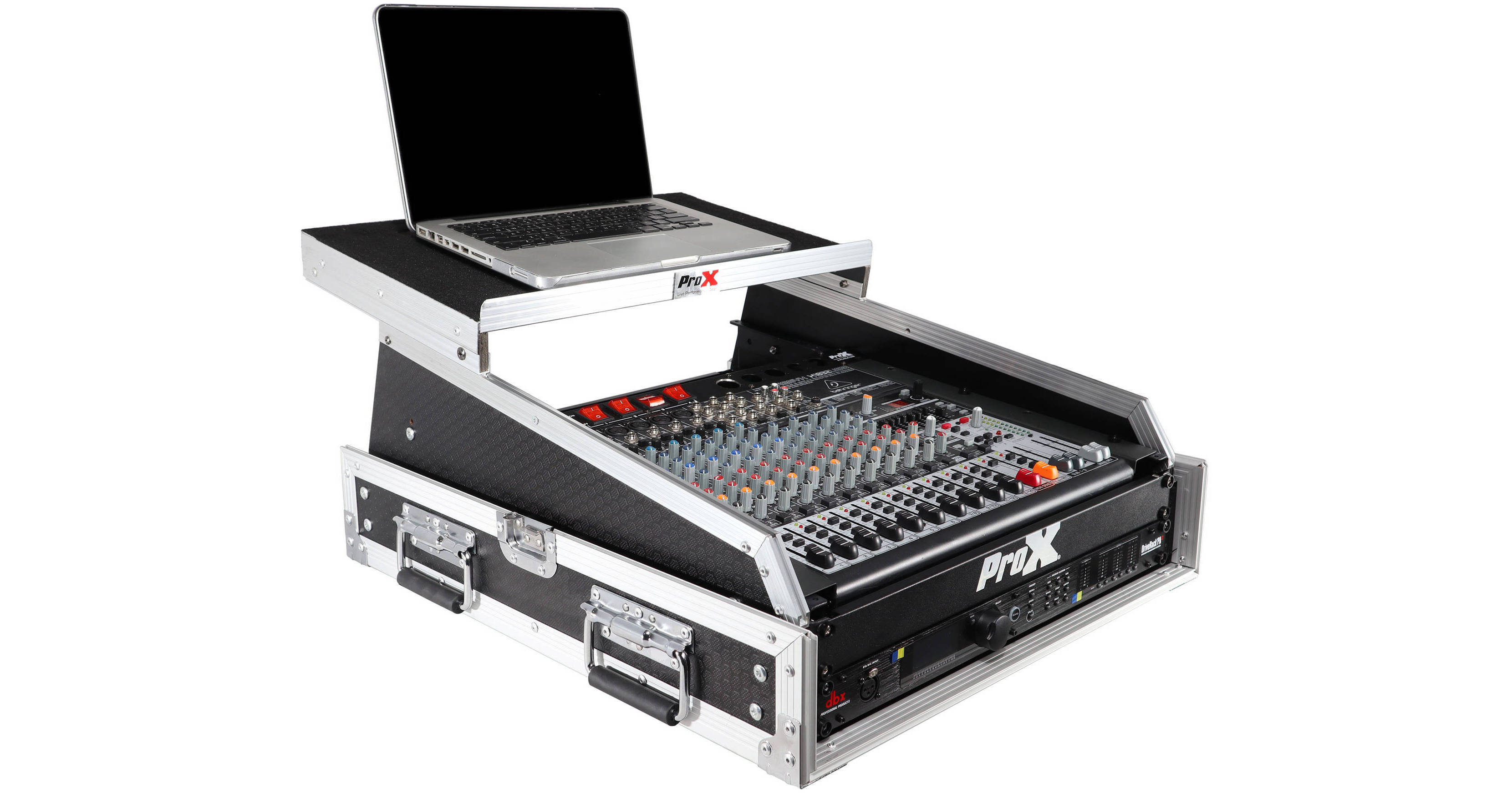 ProX 13 RU Top DJ Mixer Flight Case with 2 RU Rack T-2MRSS13ULT