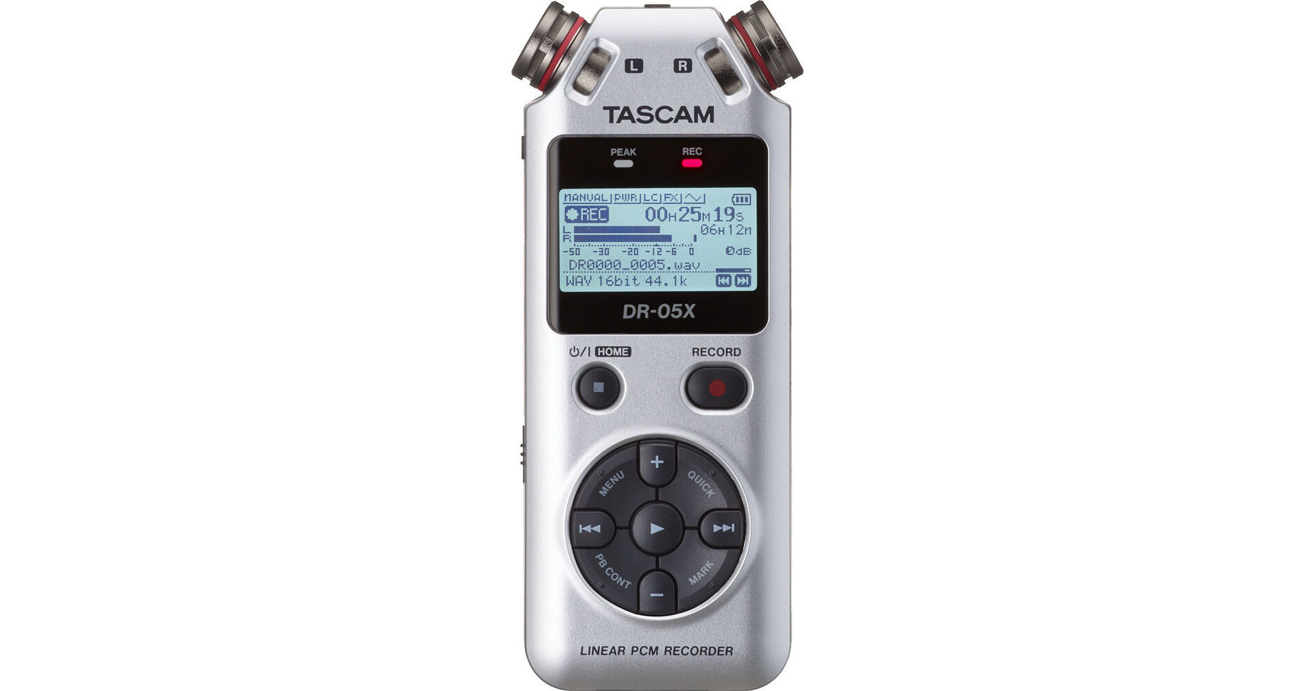 Tascam DR-05X 2-Input / 2-Track Portable Audio Recorder DR-05XS