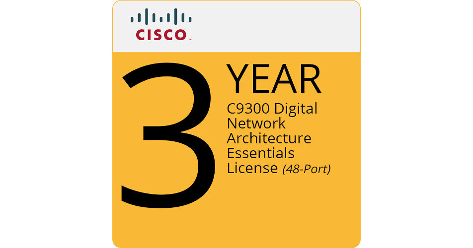 Cisco C9300 Digital Network Architecture C9300-DNA-E-48-3Y B&H