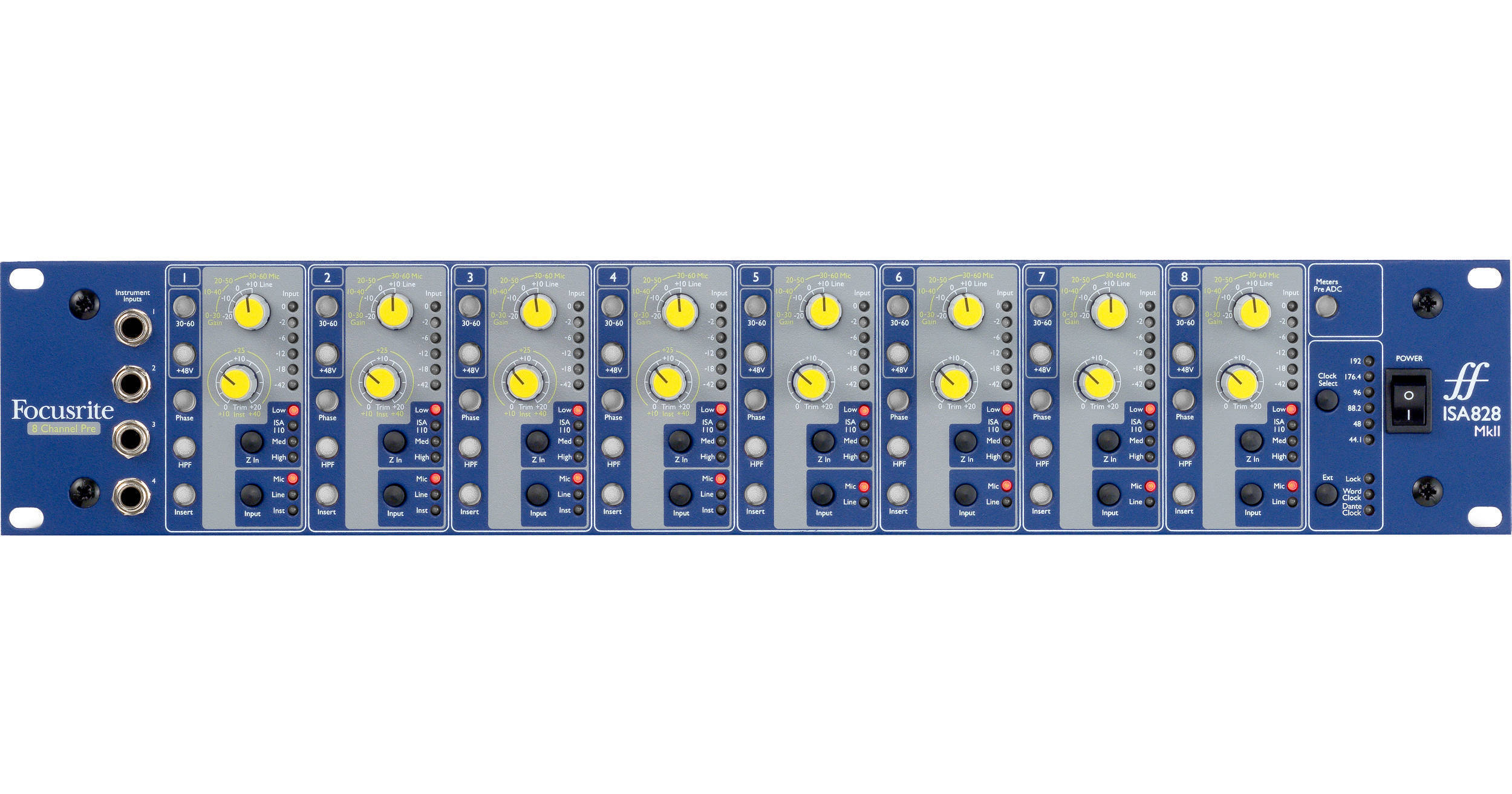 Focusrite ISA 828 MkII 8-Channel Preamp for Mic, ISA828MKII B&H