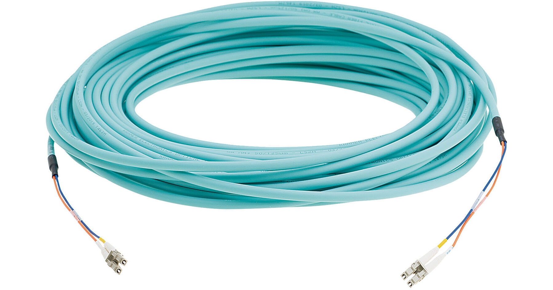 Kramer 2 LC Multimode OM3 Fiber Optic Cable (66') CLS-2LC/OM3-66