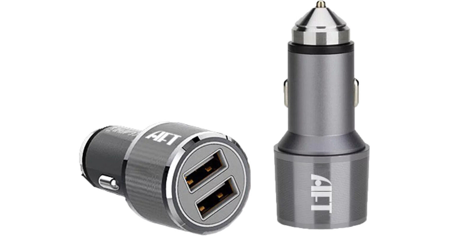 Atech Flash Technology Dual USB-A Car Charger AFT-CHG-U2HGR B&H