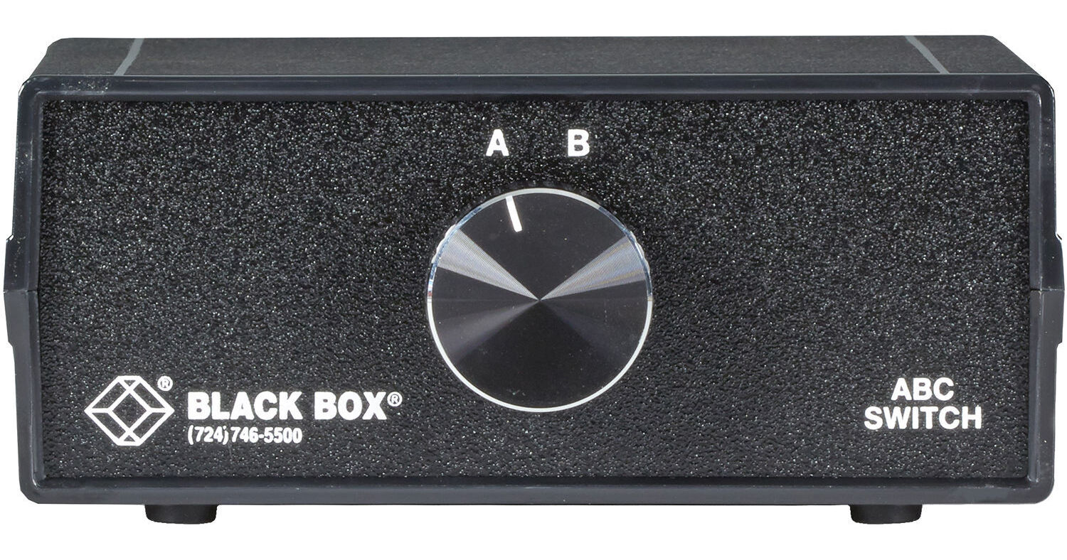 Black Box 2-to-1 CAT5 Fast Ethernet Manual Desktop Switch