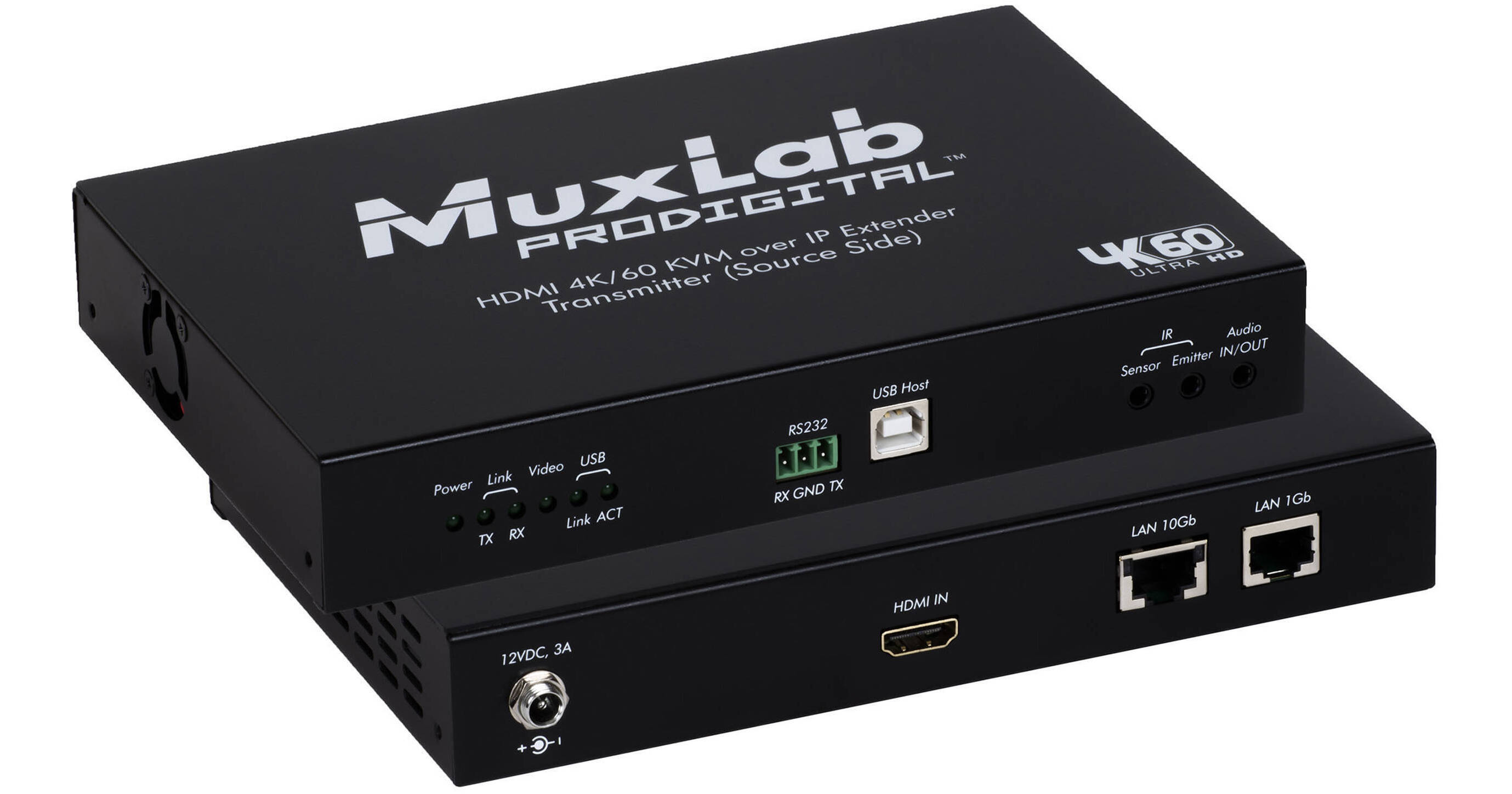 MuxLab HDMI 4K/60 KVM over IP Extender Transmitter 500760-TX-KVM