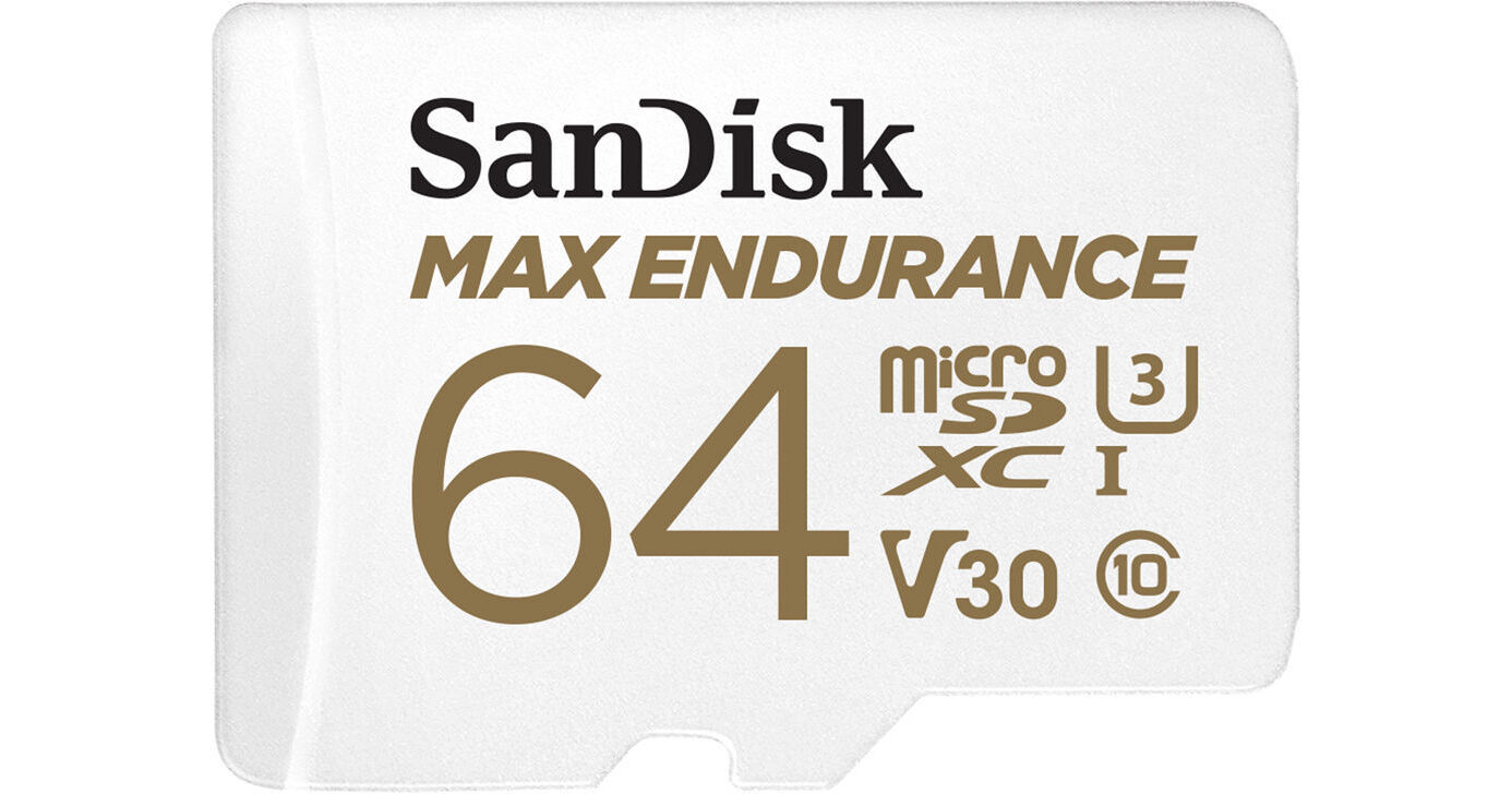 SanDisk 64GB MAX ENDURANCE UHS-I microSDXC SDSQQVR-064G-AN6IA