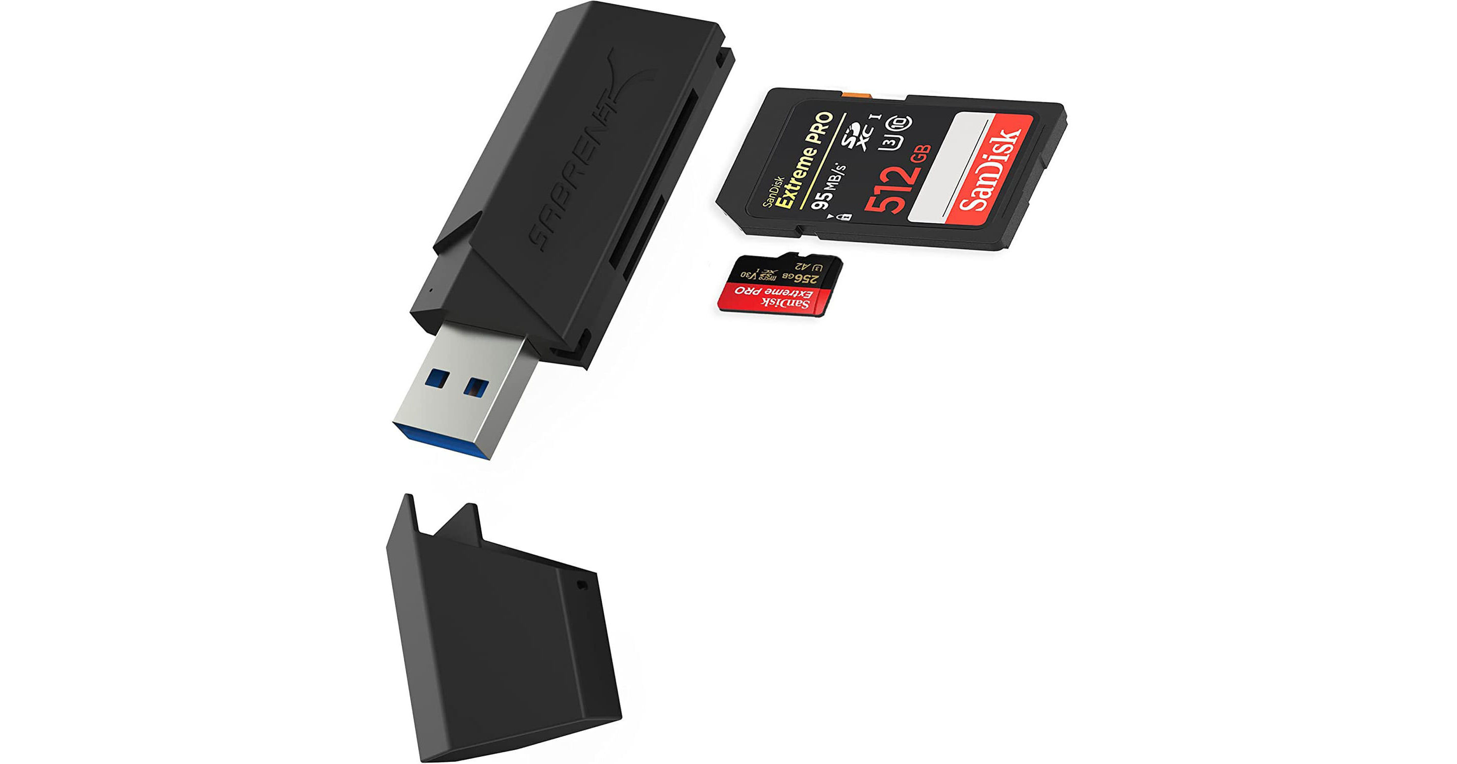Sabrent microSD/SD USB 3.0 Card Reader CR-UMSS B&H Photo Video
