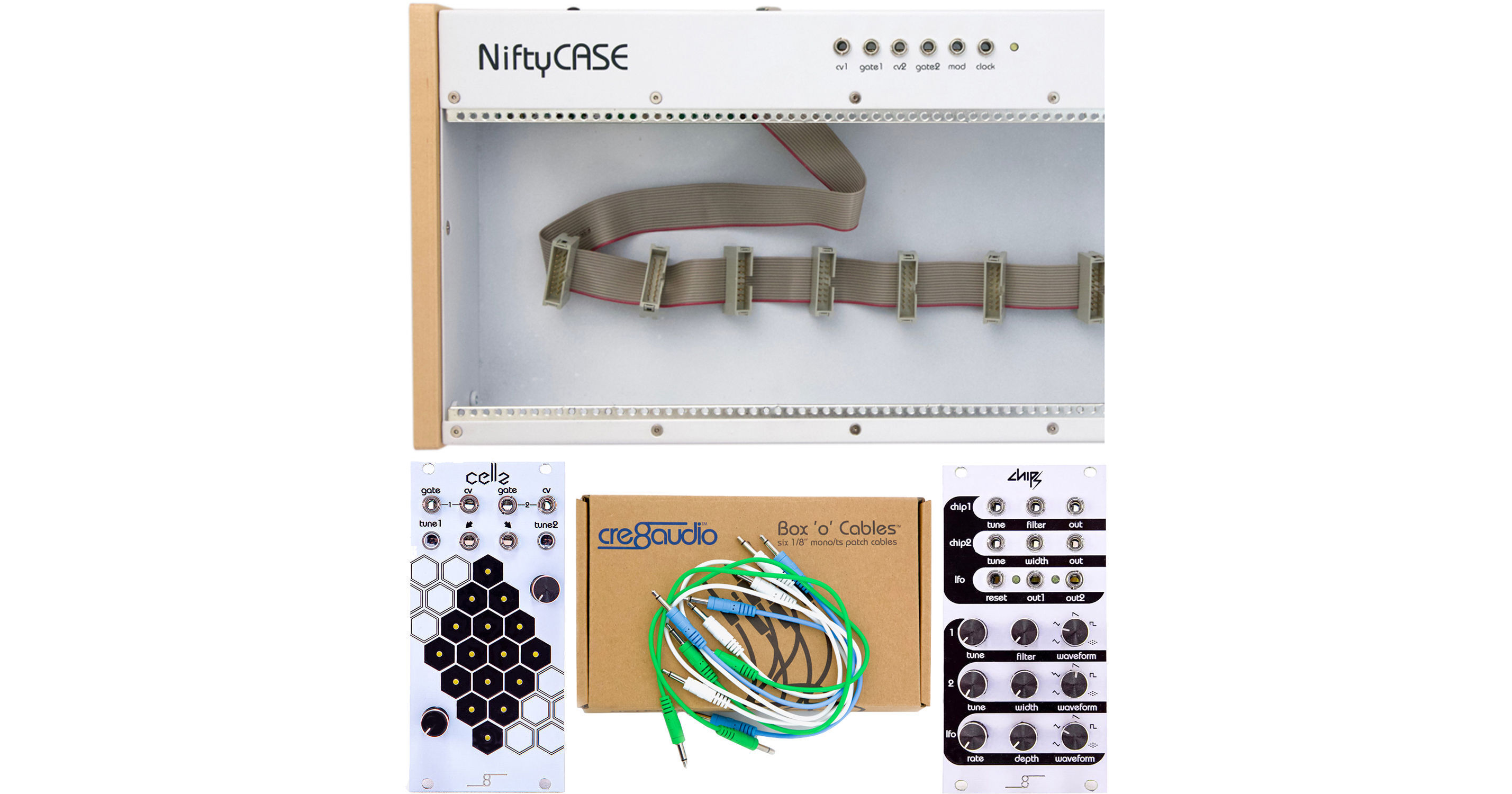 Cre8audio NiftyBUNDLE Eurorack Synthesizer Kit NIFTYBUNDLE B&H