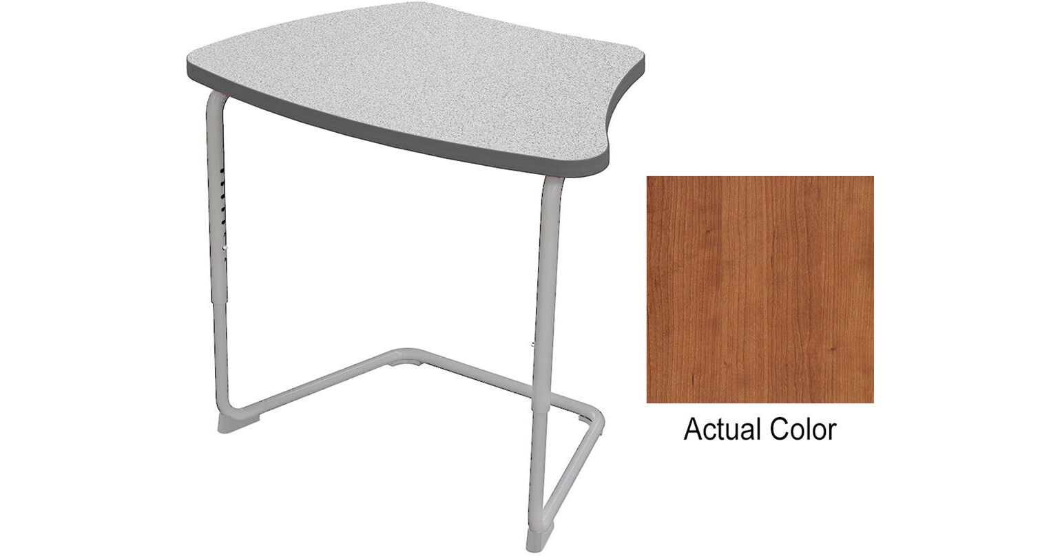 Balt Hierarchy Cantilever Desk - Curved 84390-B-HSLV-AC B&H