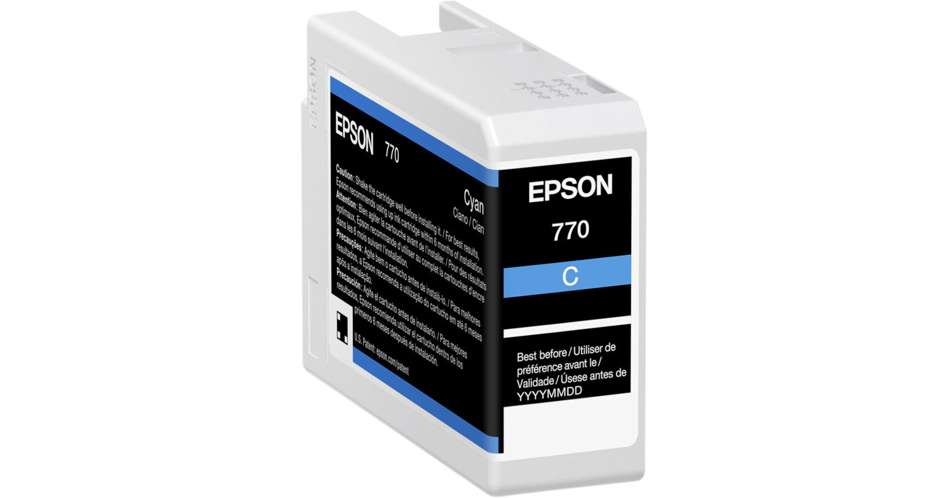Epson 770 UltraChrome PRO10 Cyan Ink Cartridge (25mL) T770220