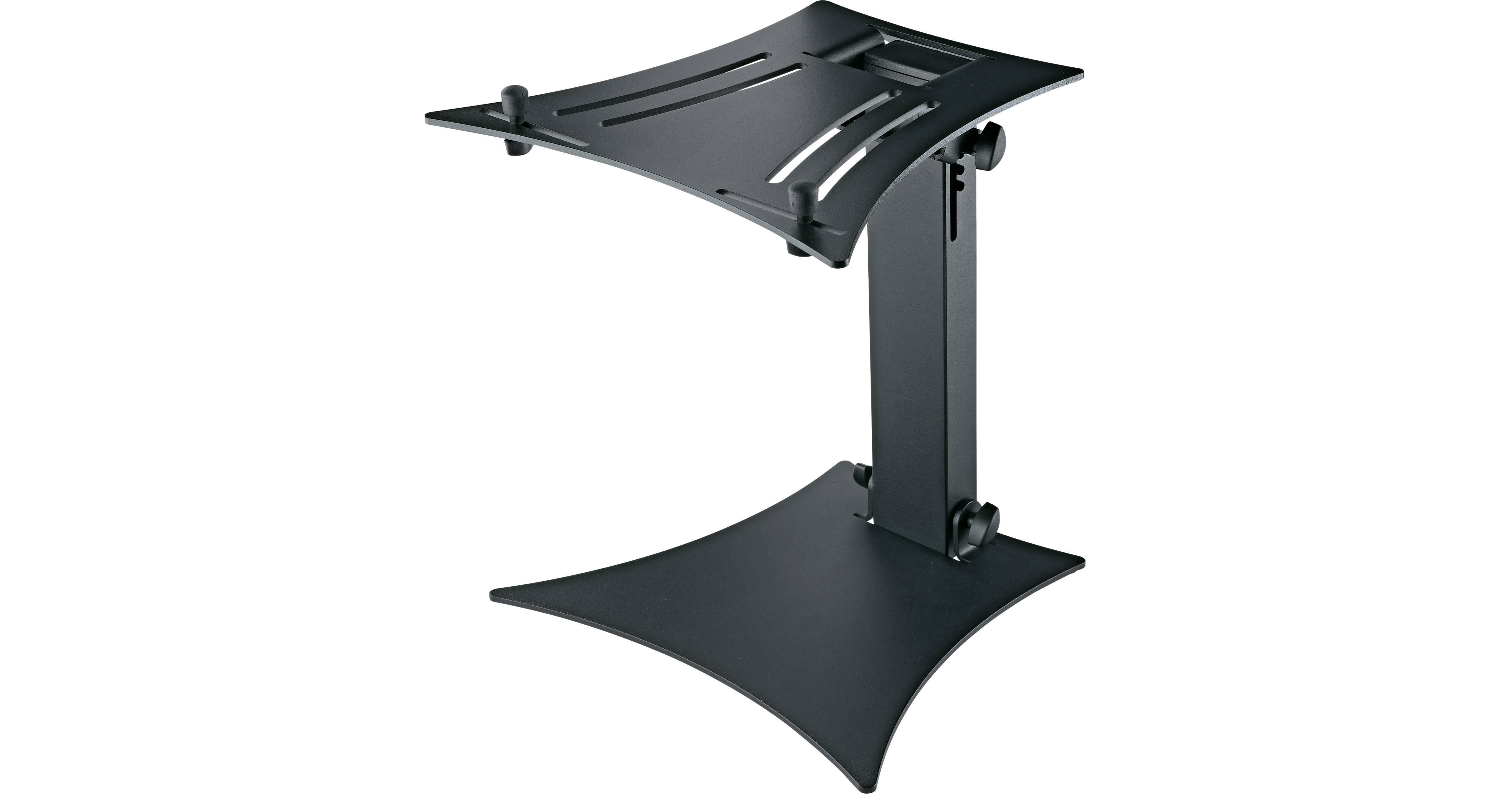 K&M Foldable Laptop Stand (Black) 12190.000.56 B&H Photo Video