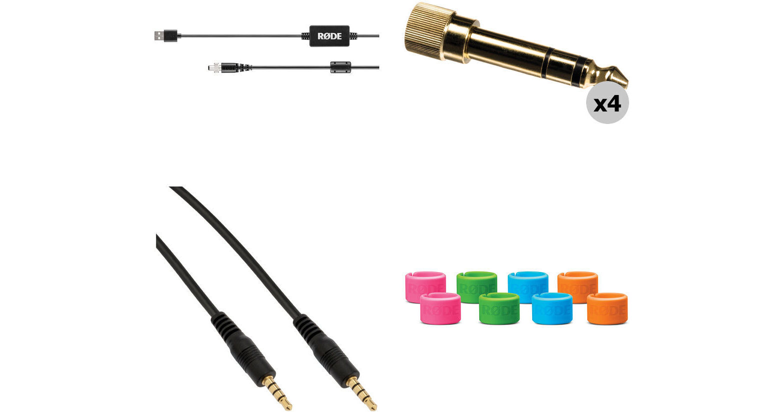 RODE RODECaster Pro Accessory Kit with Adapters, USB Power Cable