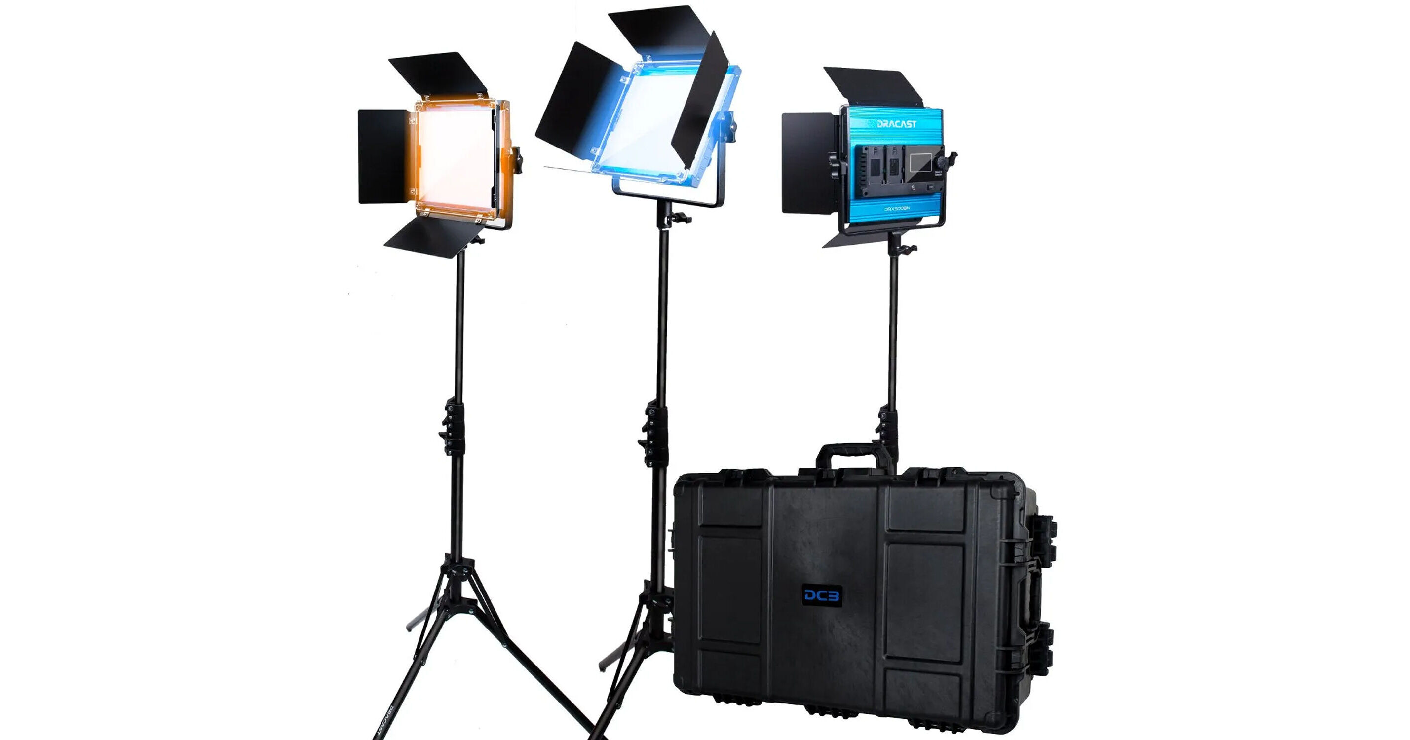 Dracast X Series LED500 Bi-Color LED Light Panel DRX3500BNH B&H