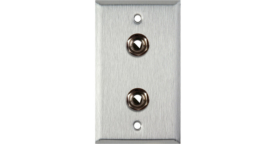 My Custom Shop Dual 1/4" Single-Gang Wall Plate WPBA-1110 B&H