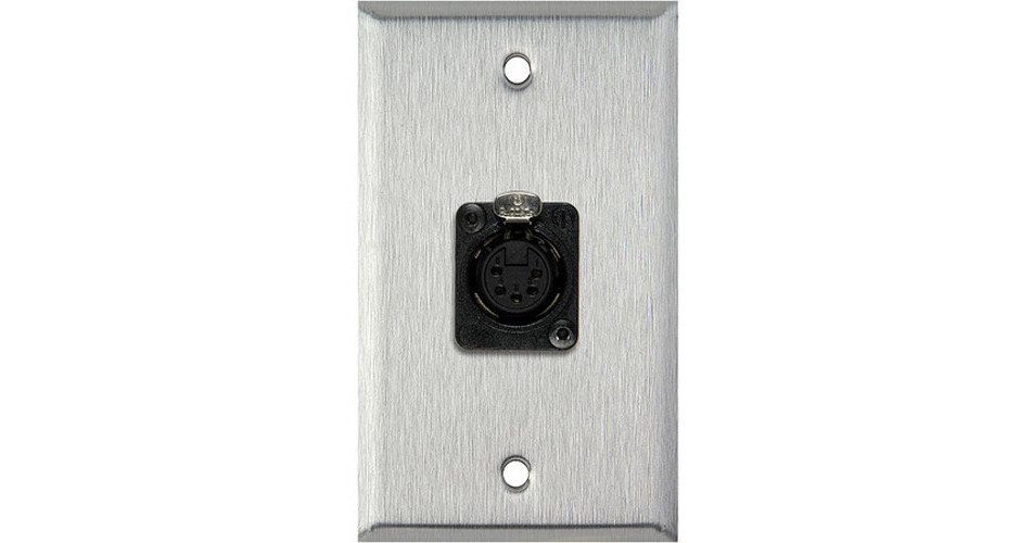 My Custom Shop 5-Pin XLR Female DMX Wall Plate WPBA-1178 B&H