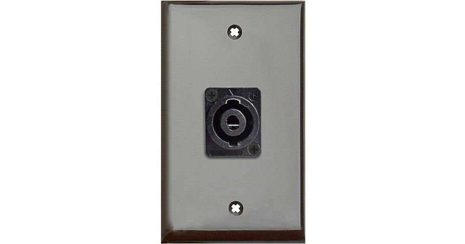 My Custom Shop 4-Pole Male speakON Wall Plate WPLB-1123 B&H