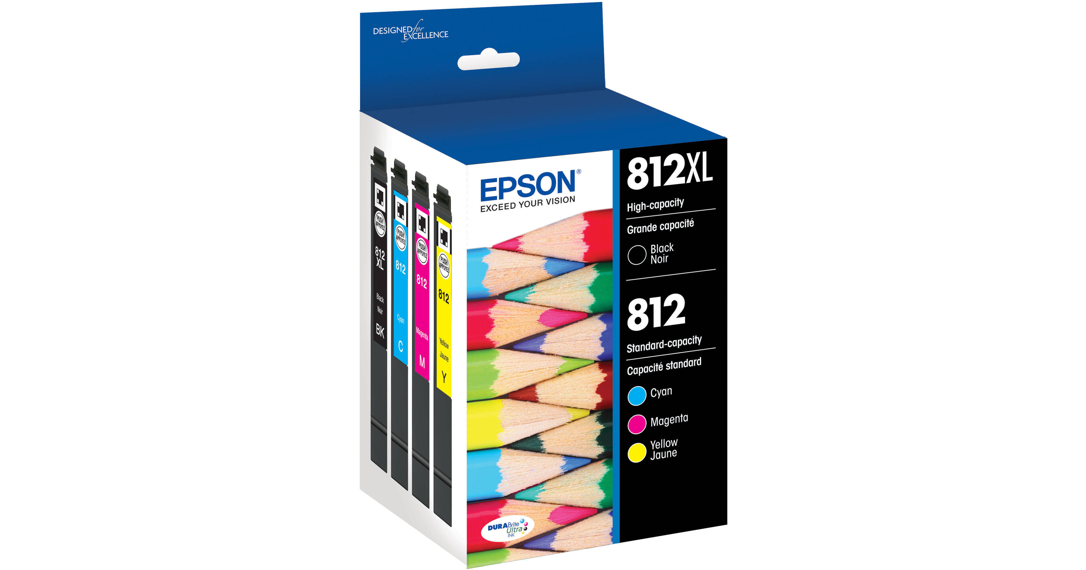 Epson T812 High Capacity Black and Standard Capacity T812XL-BCS