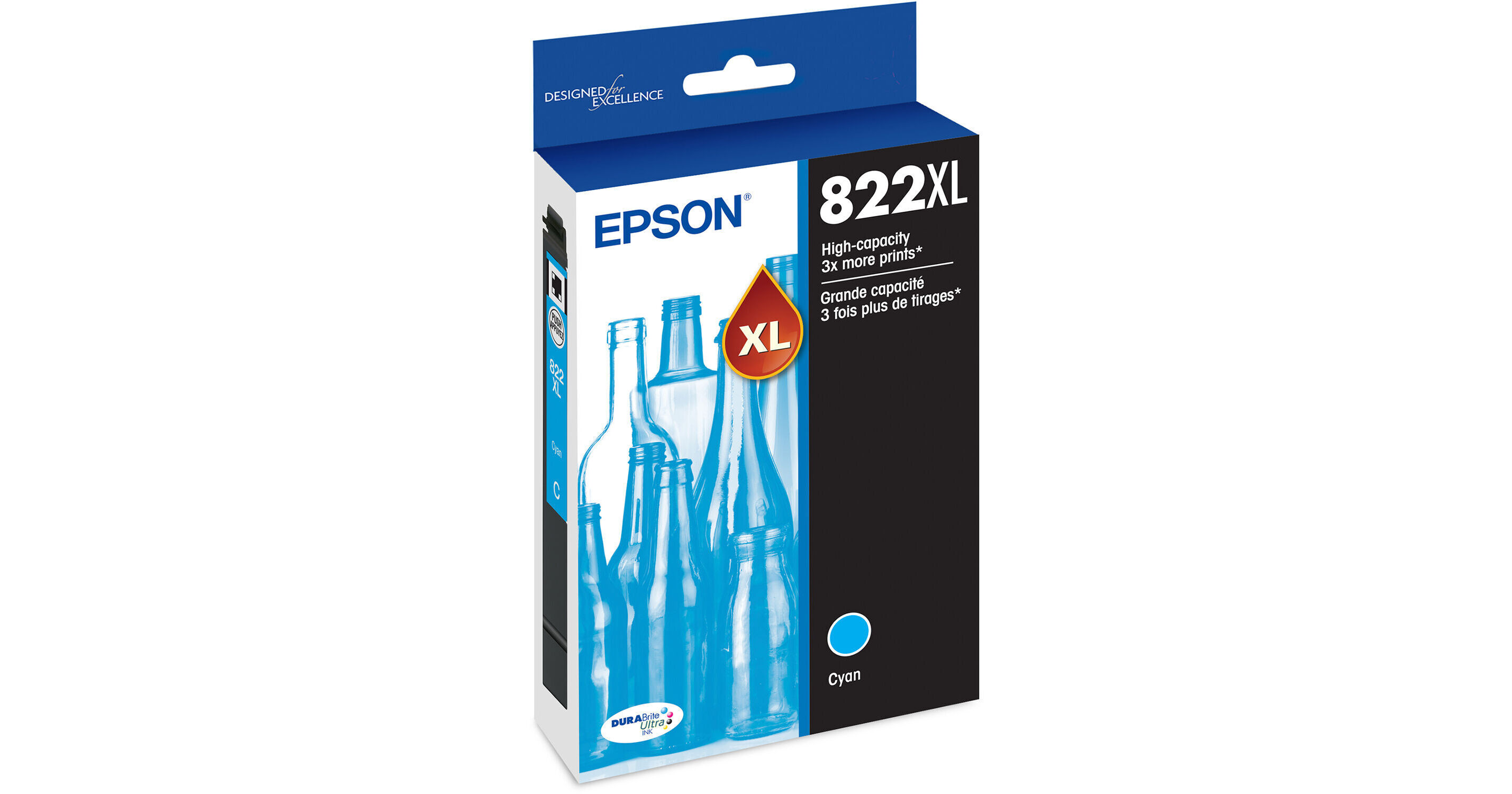 Epson T822 Cyan High Capacity Ink Cartridge T822XL220-S B&H