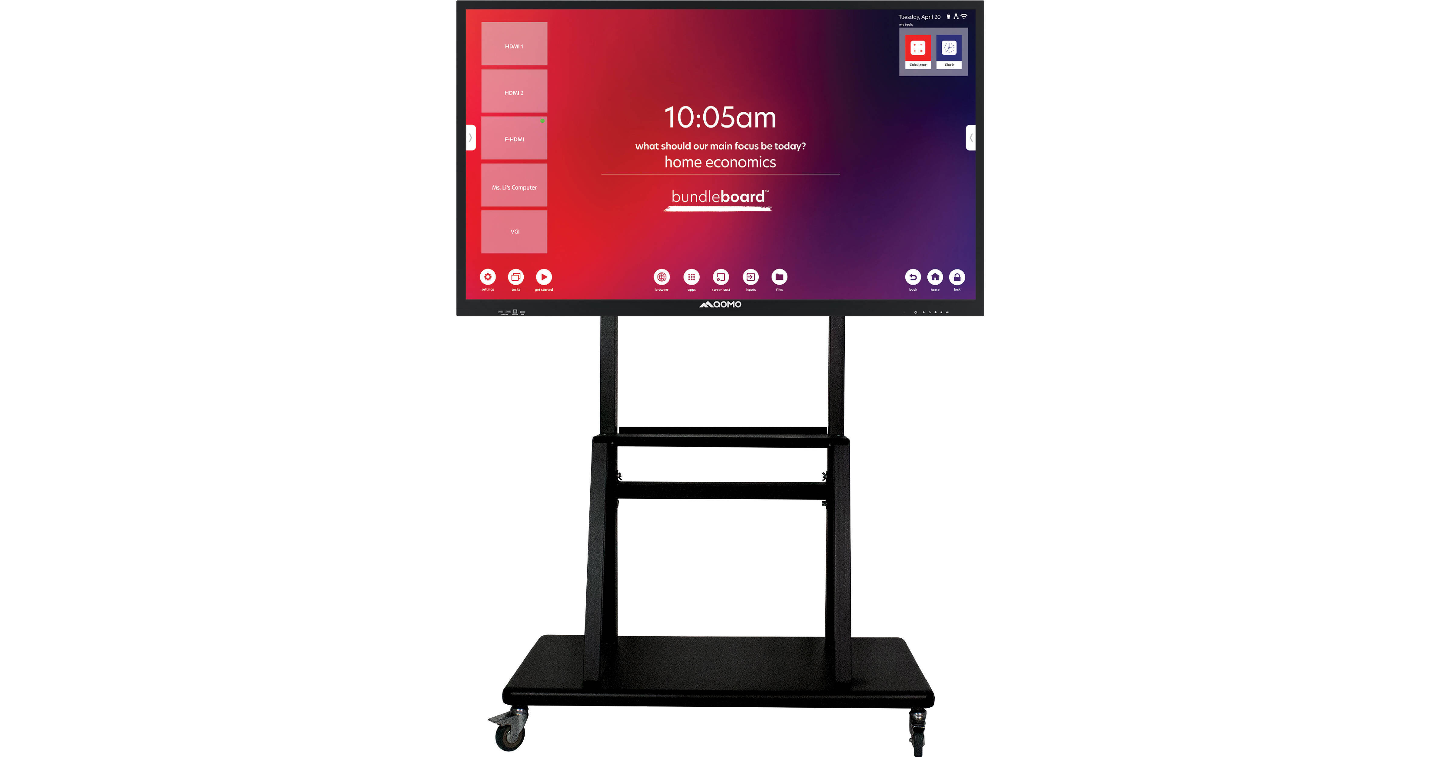 QOMO BundleBoard G Series 75" 4K LED Touchscreen QITBB75 G B&H
