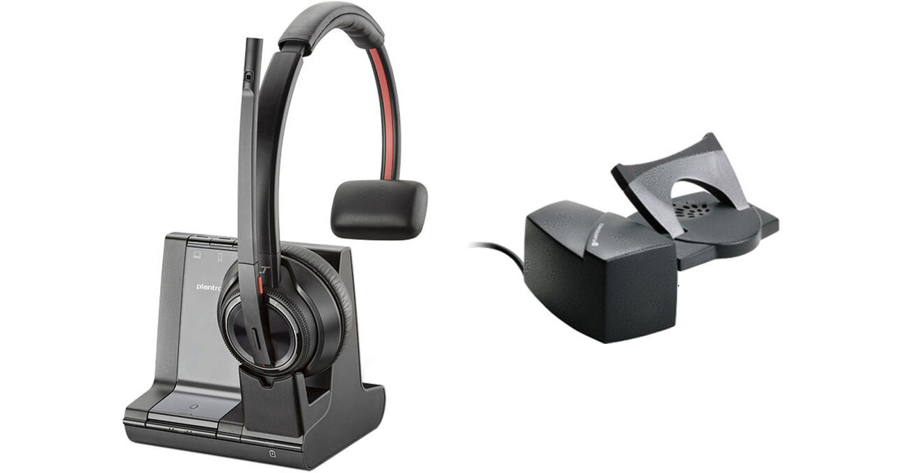 Poly Savi W8210 Wireless Headset and HL10 Handset Lifter Kit