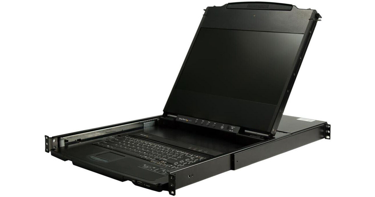 StarTech 17.3" Dual-Rail Rackmount KVM Console RKCOND17HD B&H