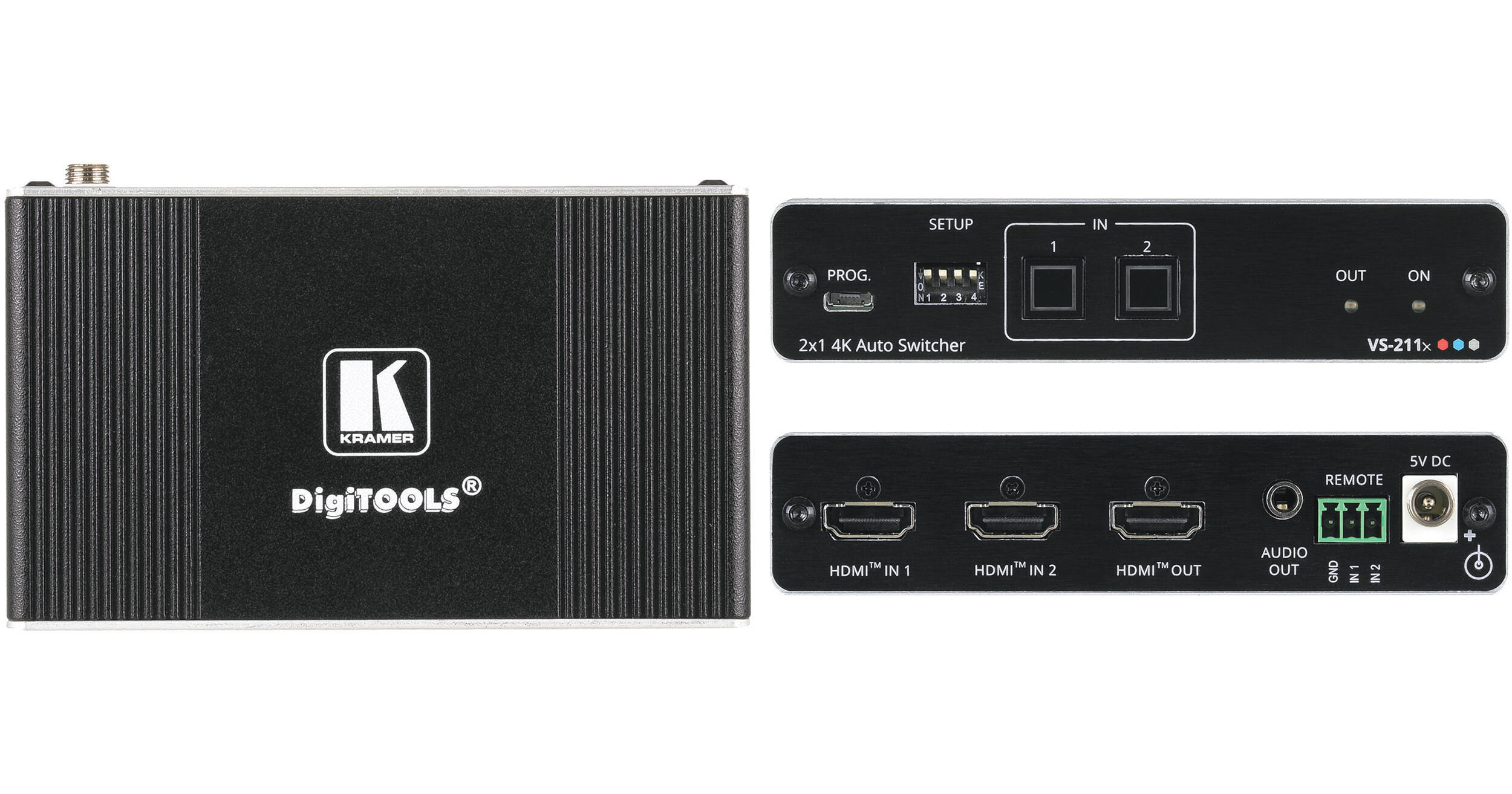 Kramer VS-211X 2x1 4K HDR HDMI Auto Switcher VS-211X B&H Photo