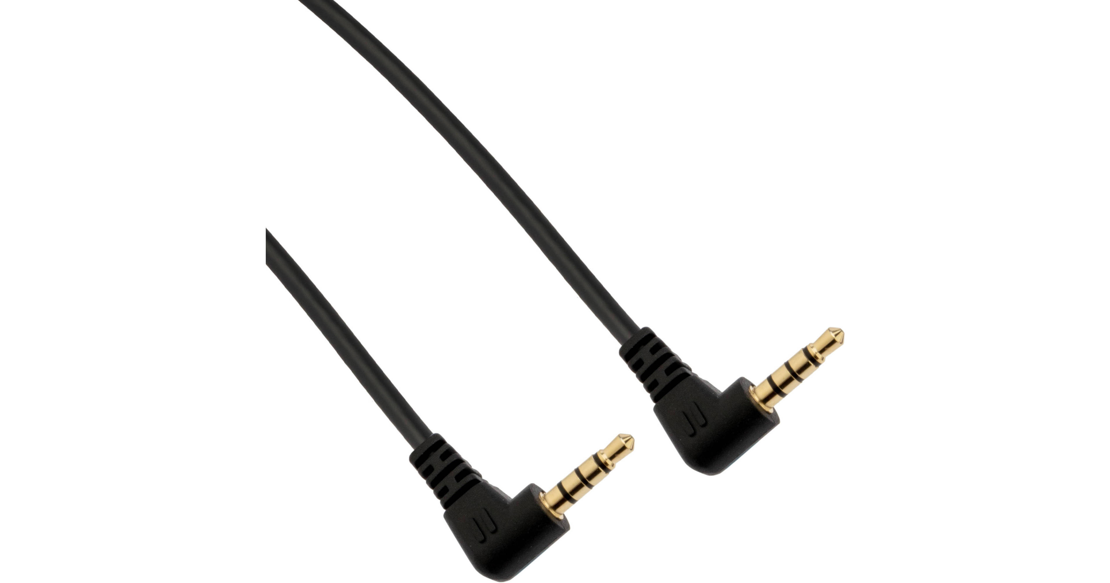 Pearstone Mini TRRS to TRRS Cable (Right Angle, 1.5') TRRSM-18-R