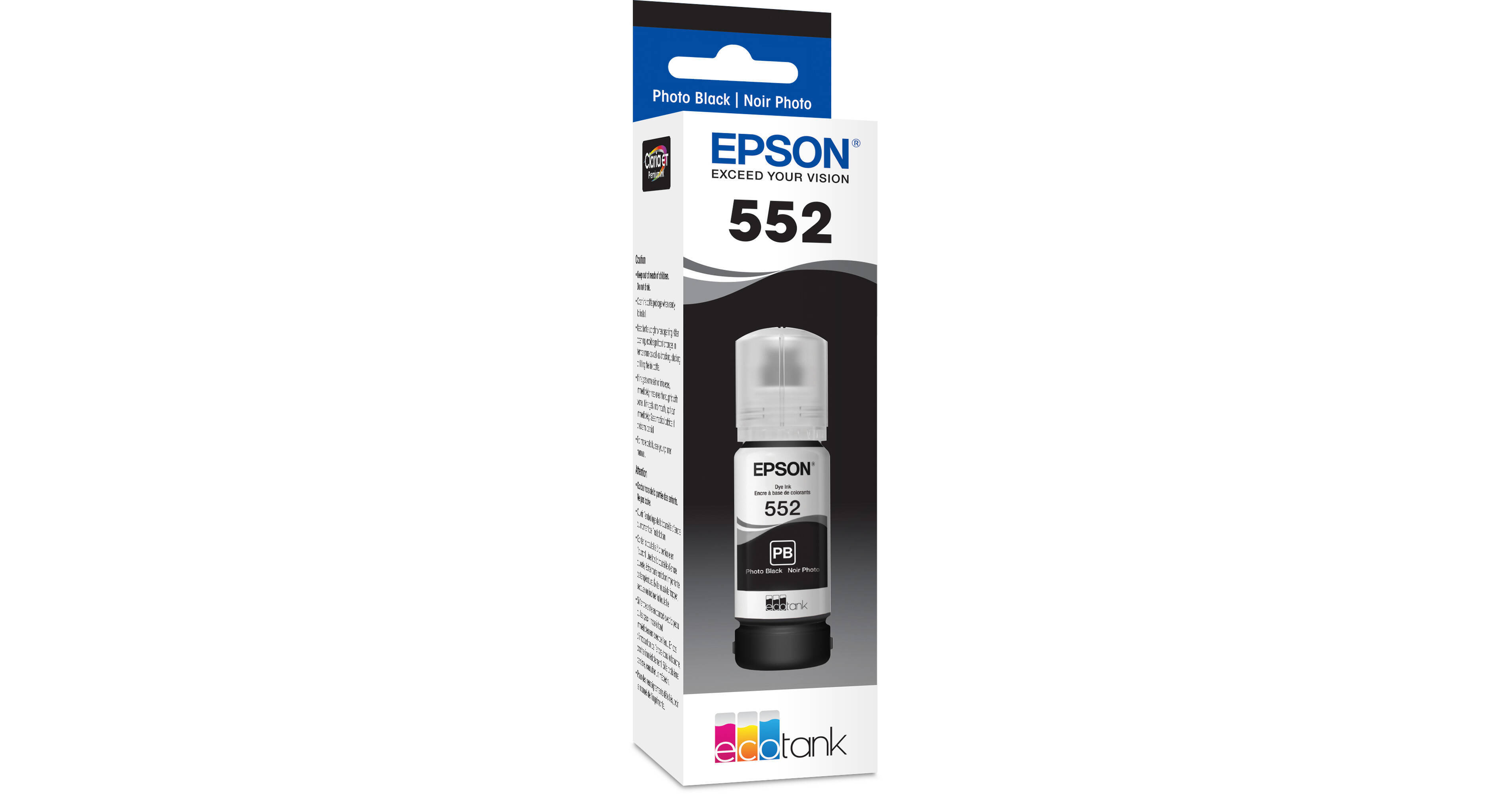 Epson Claria ET Premium T552 Photo Black Ink Bottle T552120-S