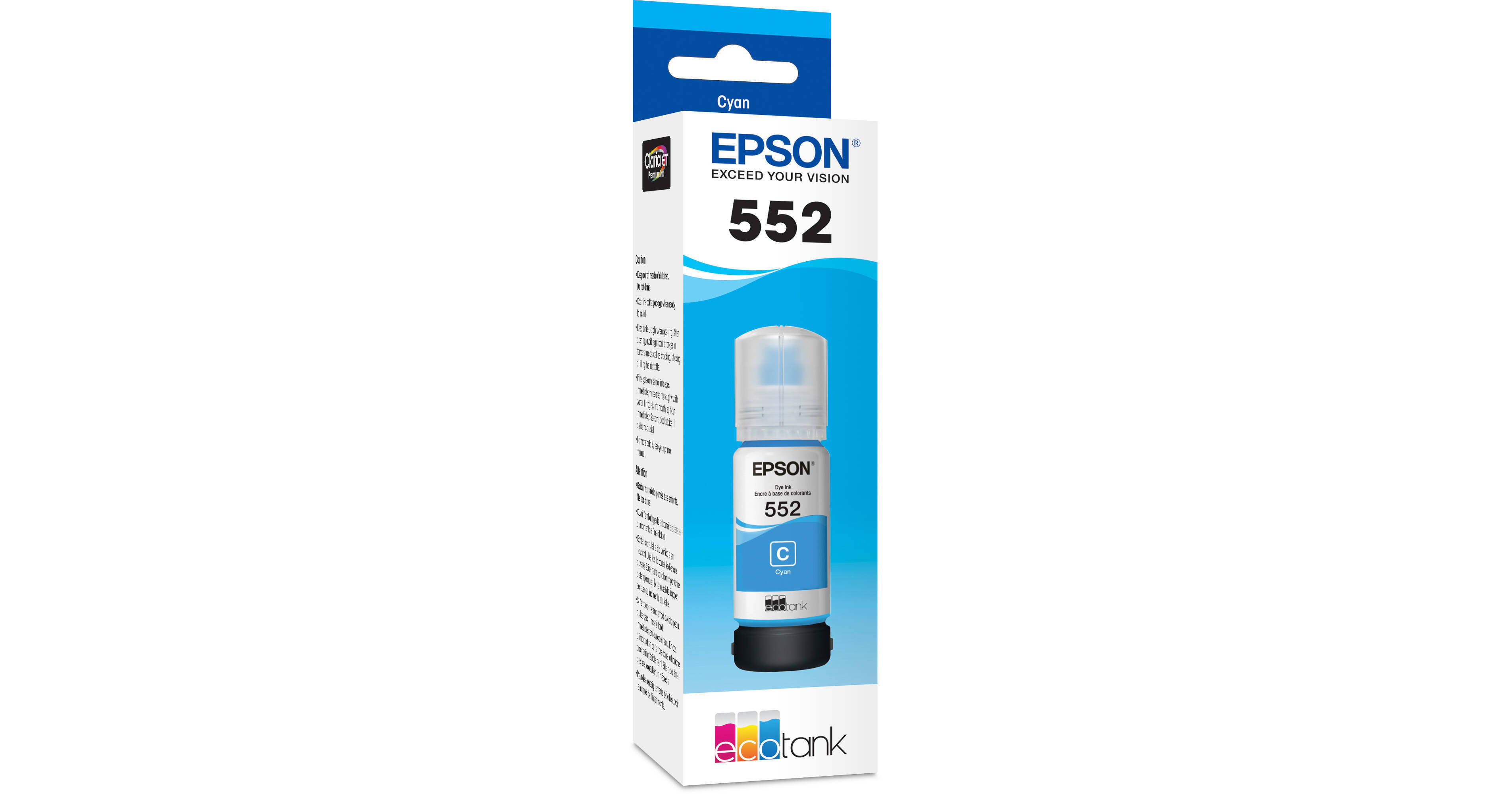 Epson Claria ET Premium T552 Cyan Ink Bottle (70mL) T552220-S