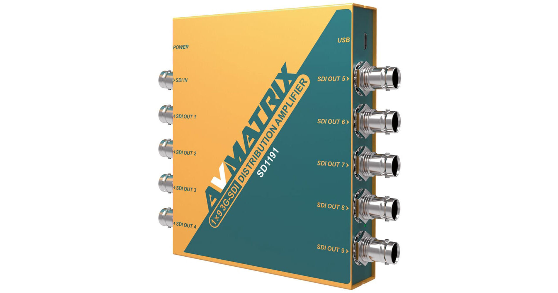 AVMATRIX 1x9 3G-SDI Reclocking Distribution Amplifier SD1191 B&H