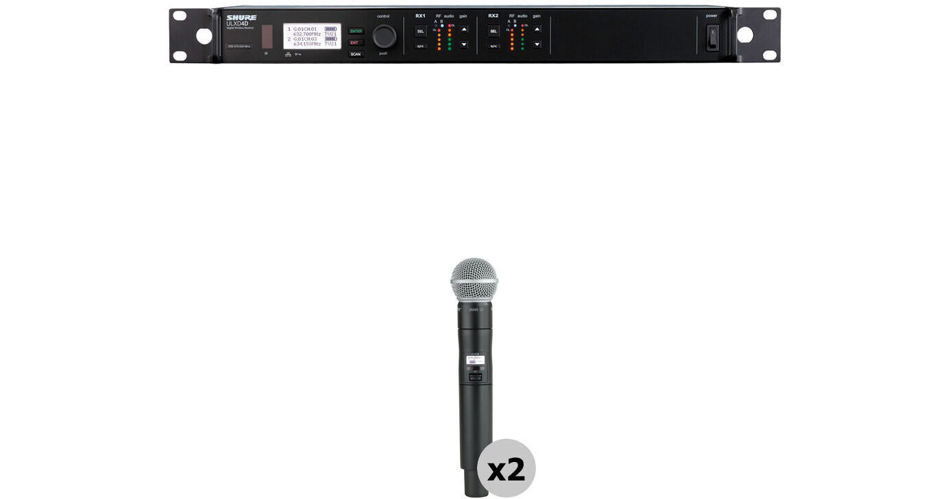 Shure ULX-D Digital Wireless Handheld Microphone Kit with SM58