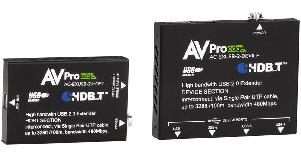 AVPro Edge USB 2.0 over Cat 5e Point-to-Point AC-EXUSB-2-KIT B&H