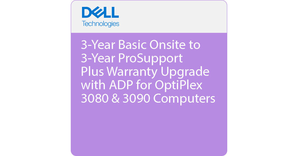 Dell 3-Year Basic Onsite to 3-Year ProSupport Plus 808-3179 B&H