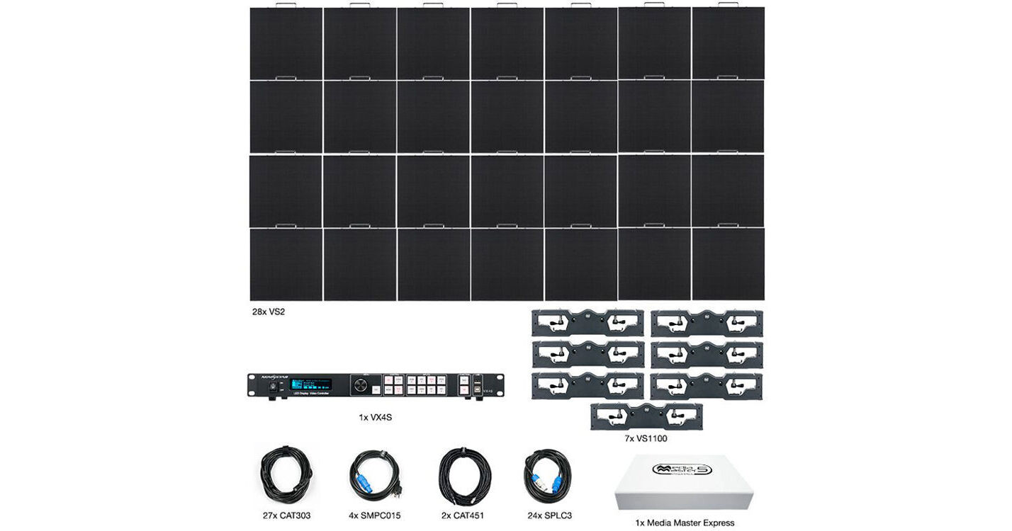 American DJ VS2 Video System (28-Pieces) VS2 7X4 B&H Photo Video