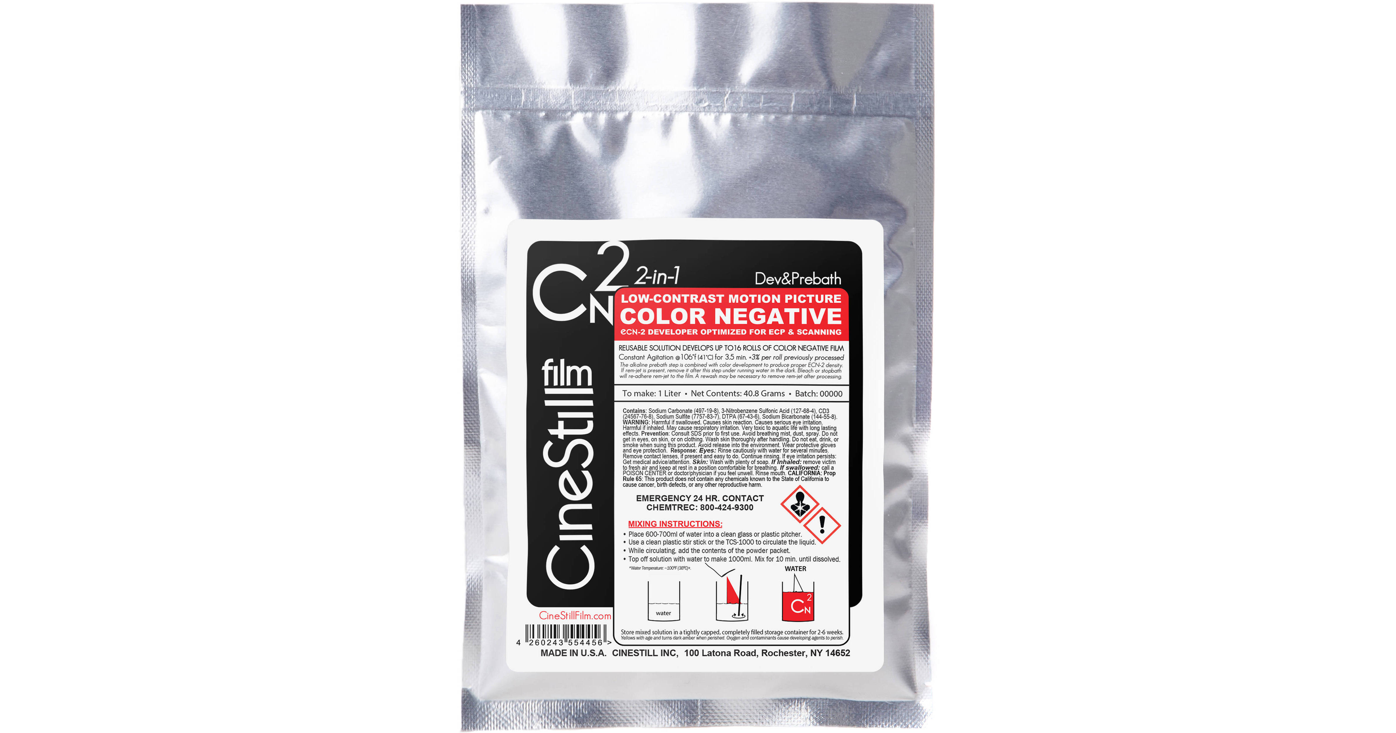 CineStill Film CN2 Color Negative ECN-2 Developer CN2P1000ML B&H