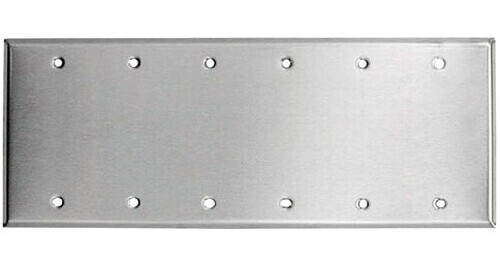 My Custom Shop WP6000 6-Gang Stainless Steel Wall Plate WP6000