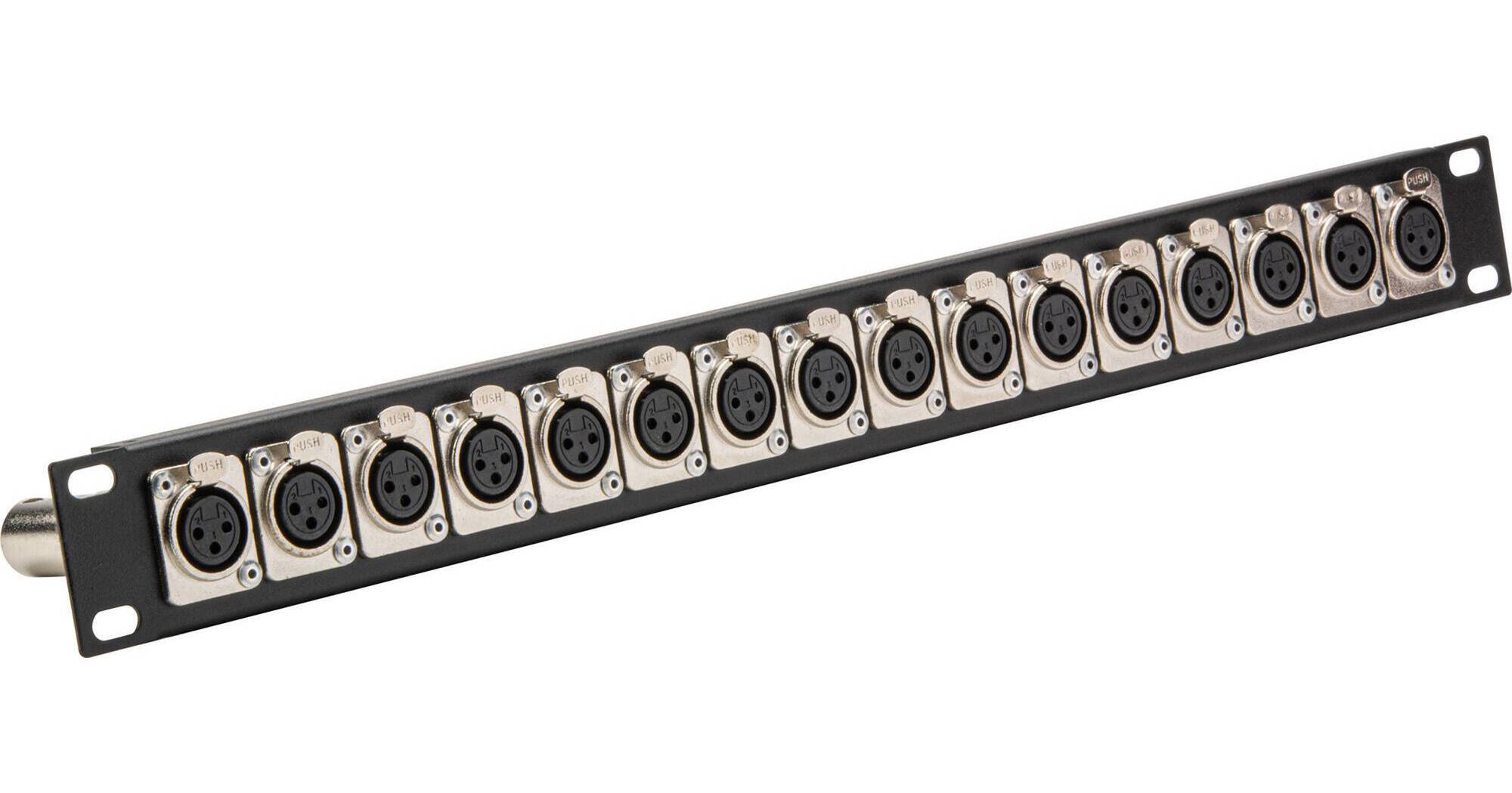 My Custom Shop XLR Feedthrough Patch Panel 16-F Front CTX-16XFXM