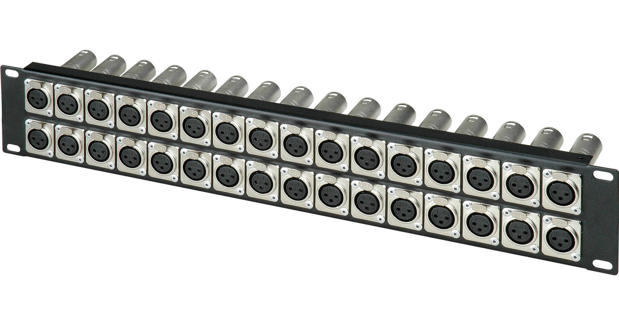 My Custom Shop XLR Feedthrough 2 RU Patch Panel CTX-32XFXM B&H