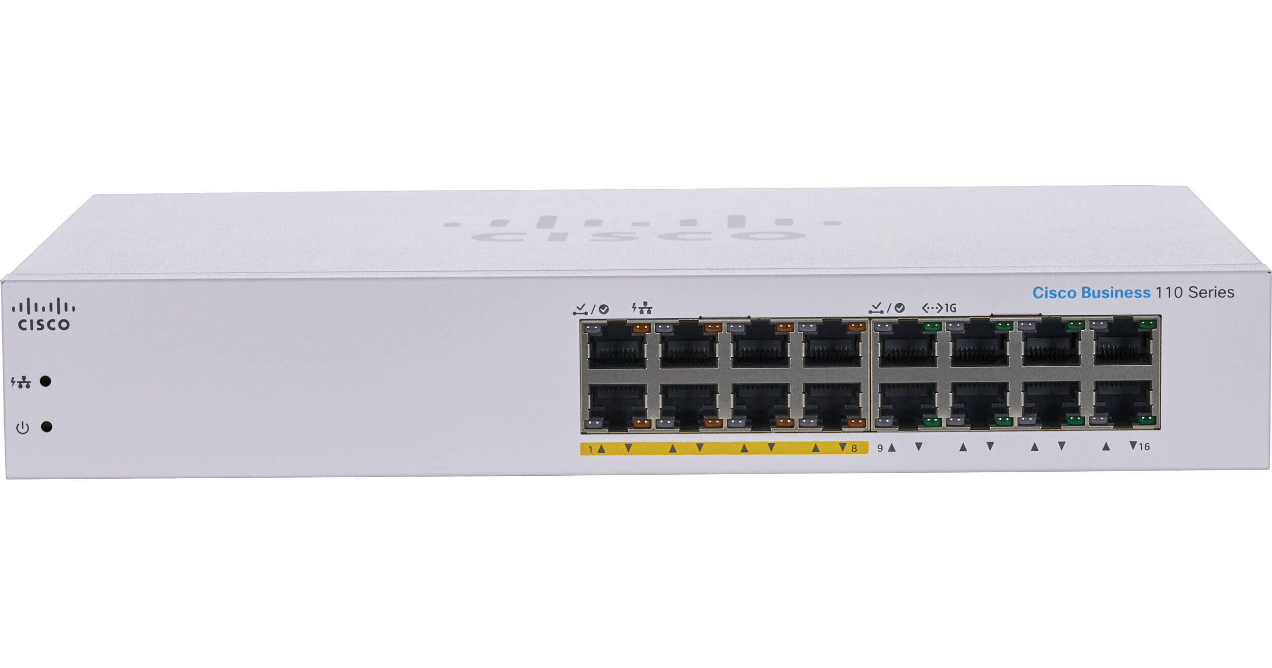 Cisco CBS110-16PP-D 16-Port Unmanaged Switch CBS110-16PP-NA B&H
