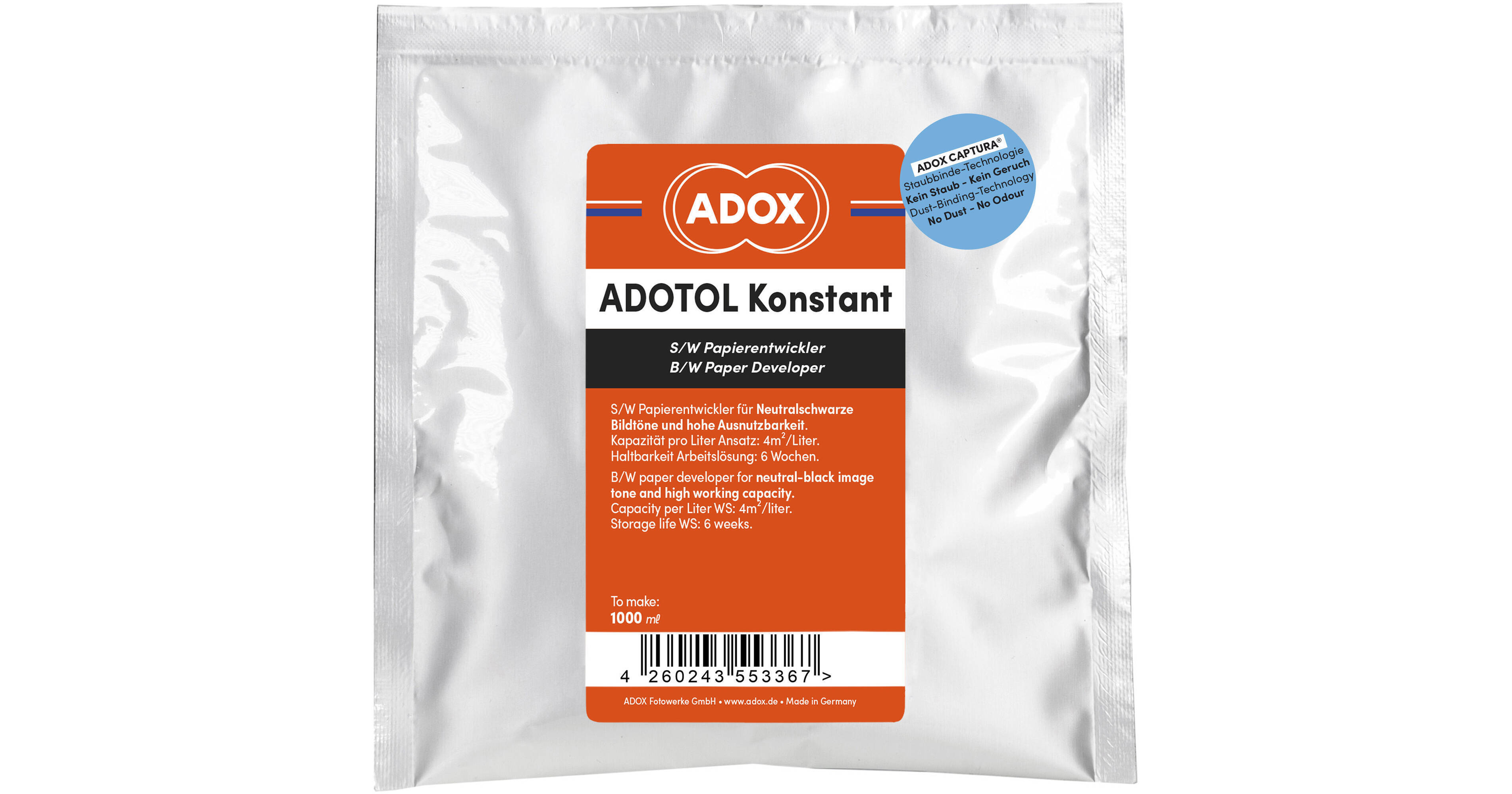Adox Adotol Konstant II Universal Paper Developer 41450 B&H