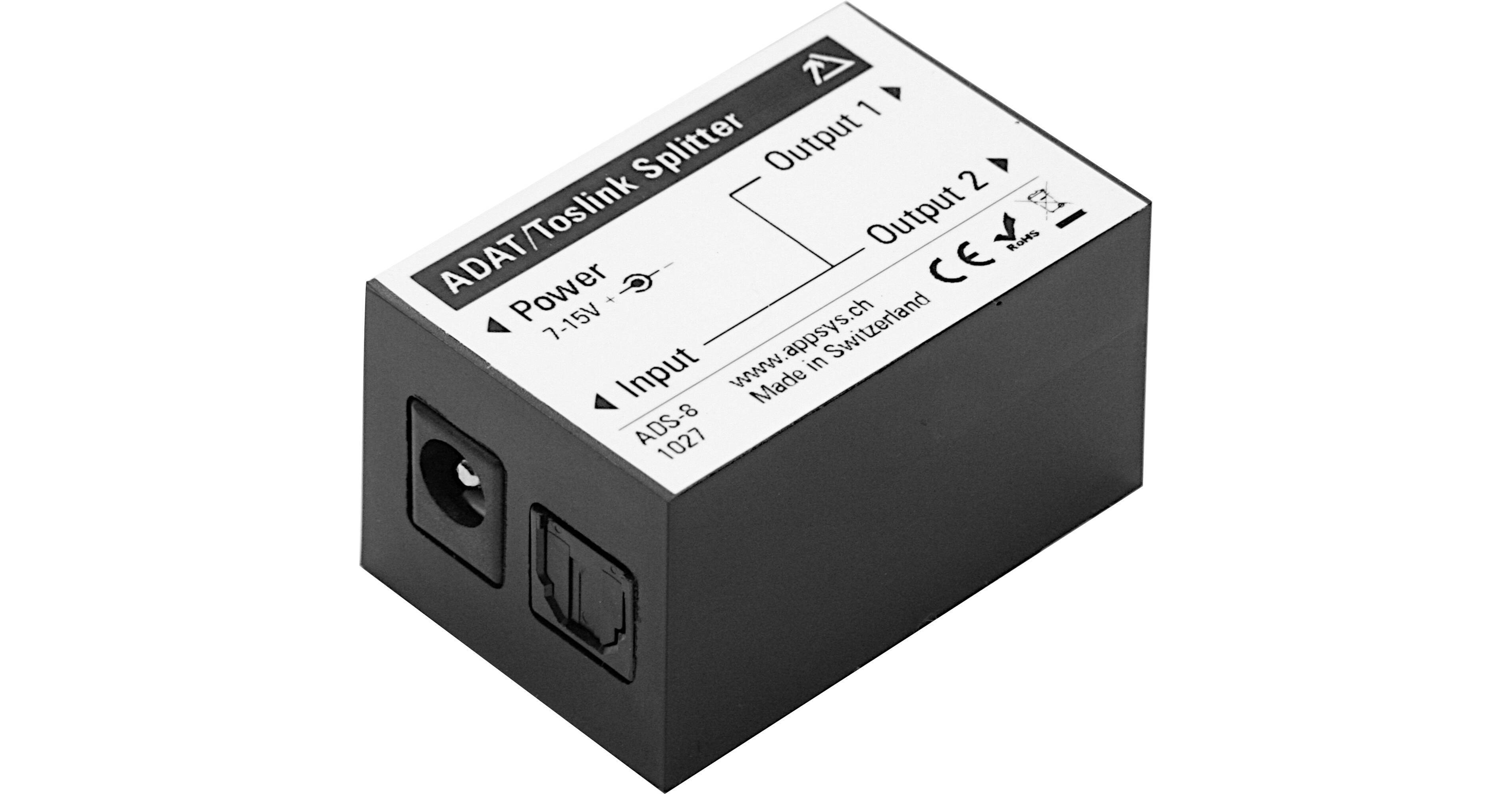 Appsys ProAudio Active ADAT/Toslink Splitter and Repeater ADS-8